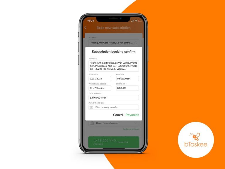 3 Step To Book “Cleaning With Subscription” On bTaskee App