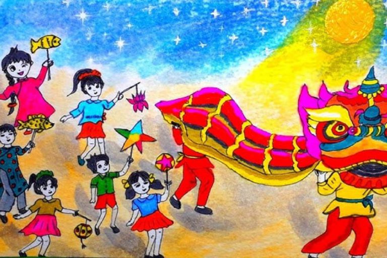 Hướng Dẫn Vẽ Con Lân Trung Thu Chi Tiết Cho Người Mới Bắt Đầu